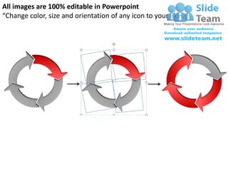 Process circular arrows 4 powerpoint presentation slides ppt templates ...