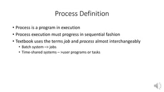 Process Concepts (voice over ppt) | PPT