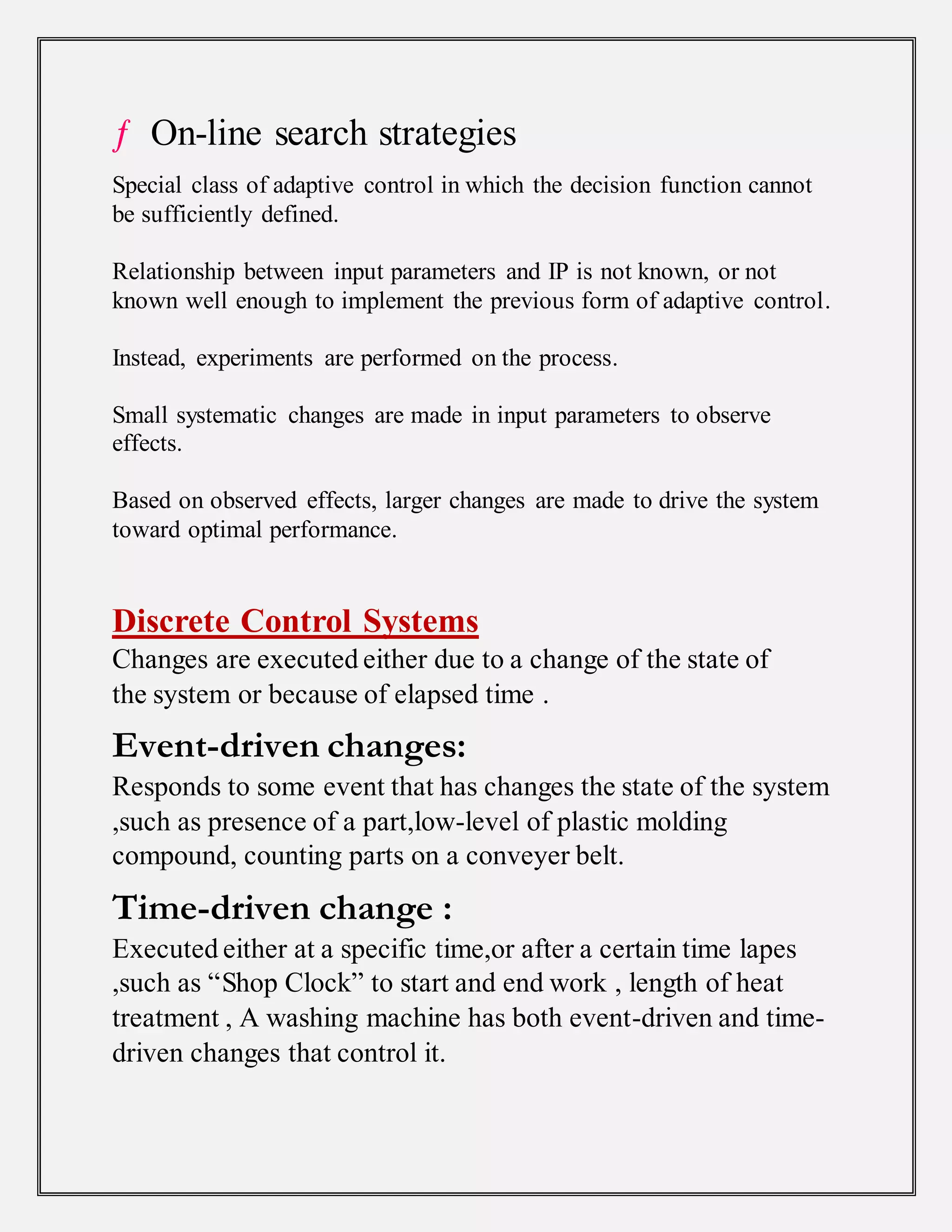 Process control examples and applications | DOCX