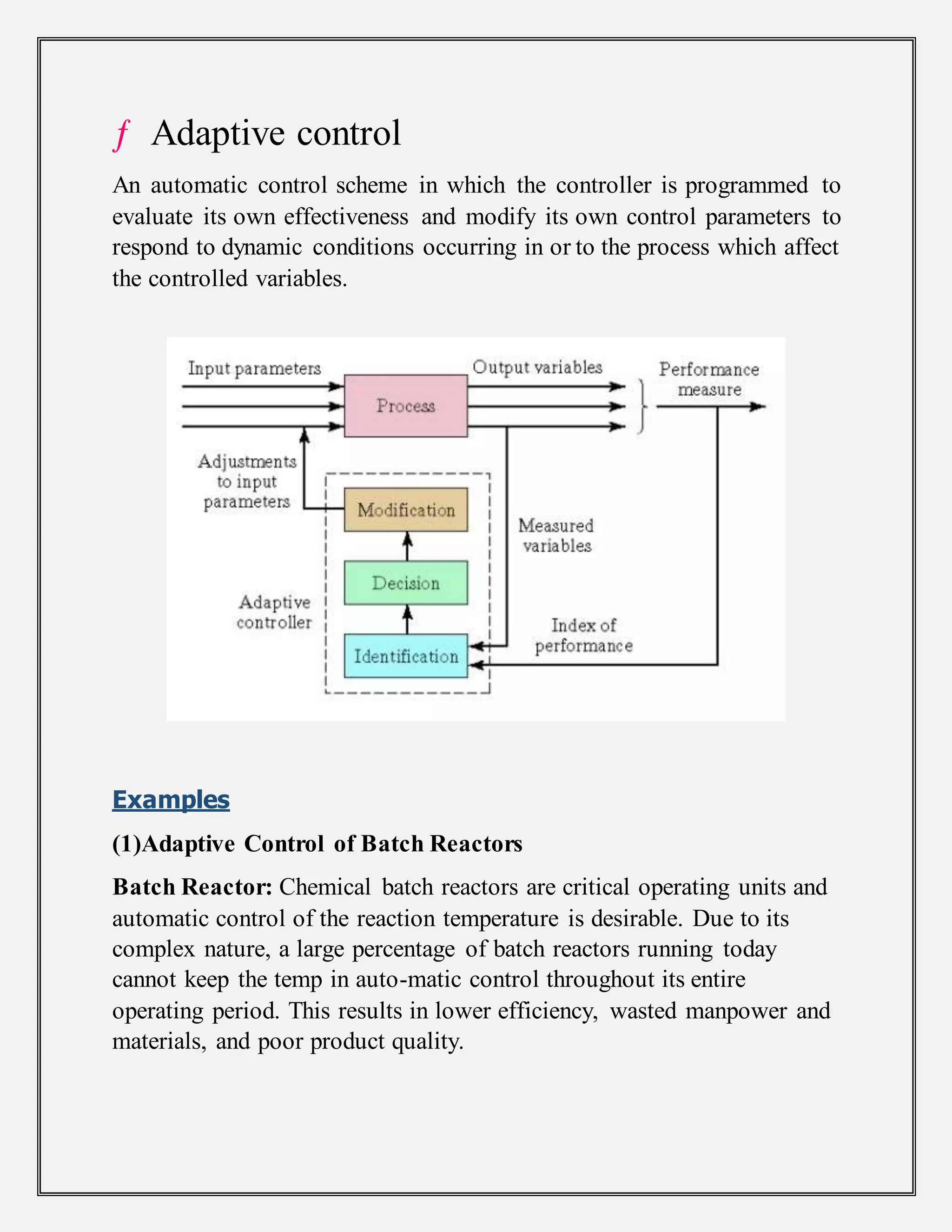 Process control examples and applications | DOCX