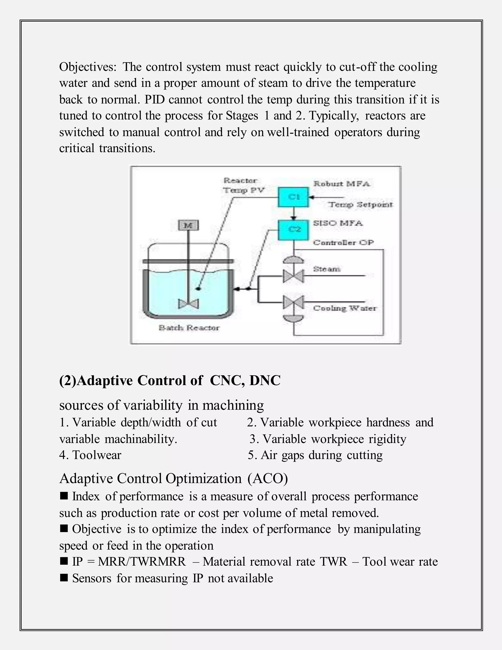 Process control examples and applications | DOCX