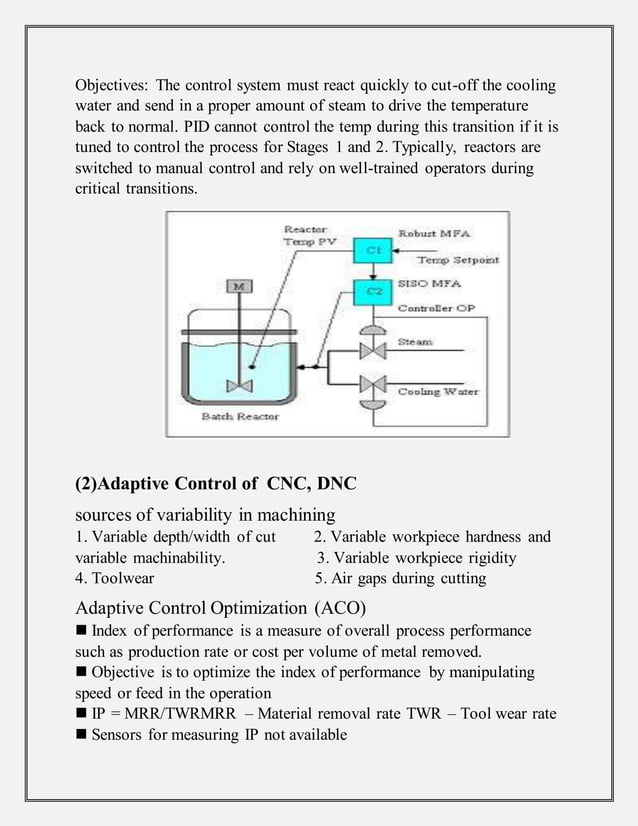 Process control examples and applications | DOCX