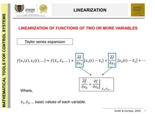 LINEARIZATION OF FUNCTIONS OF TWO OR MORE VARIABLES & THERMAL PROCESS ...