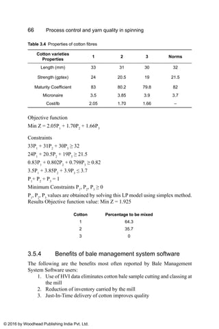 Process control and yarn quality in spinning woodhead publishing ...