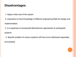 mechatronics ,Process control & automation | PPTX
