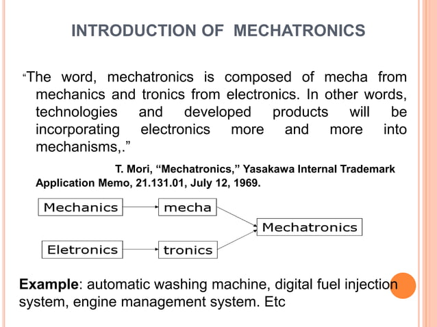mechatronics ,Process control & automation | PPTX