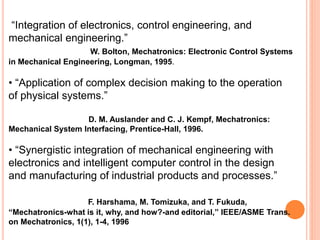 mechatronics ,Process control & automation | PPTX