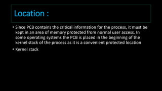 Process control block(PCB) | PPTX
