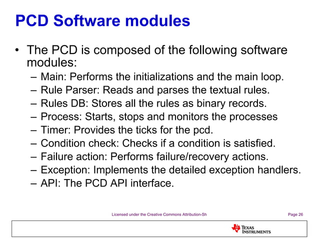 PCD - Process control daemon - Presentation | PPT