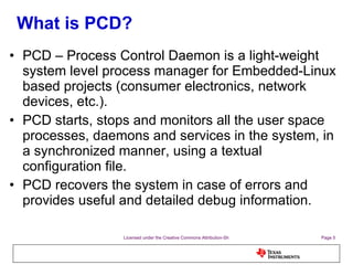 PCD - Process control daemon - Presentation | PPT