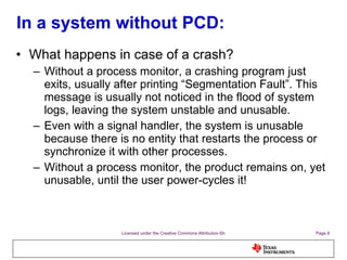 PCD - Process control daemon - Presentation | PPT