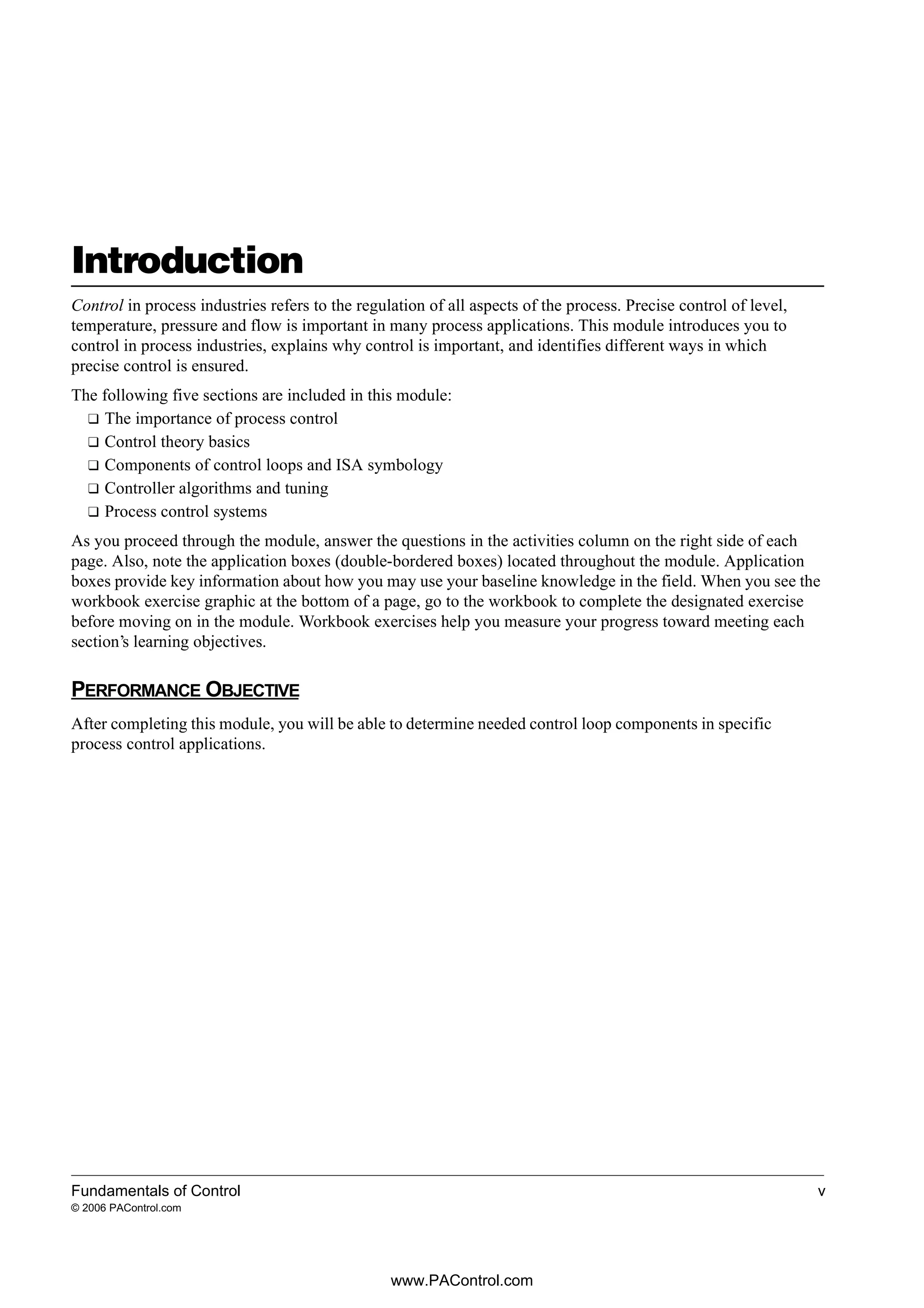 Process control fundamentals | PDF