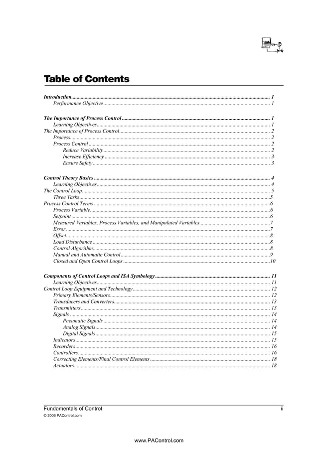 Process control fundamentals | PDF