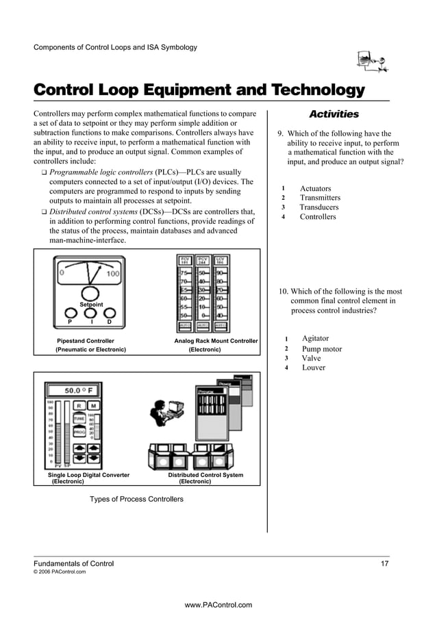 Process control fundamentals | PDF