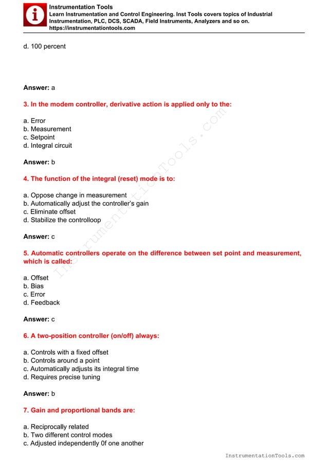 Process control MCQ | PDF | Mechanical and Industrial Engineering Industry | Industries