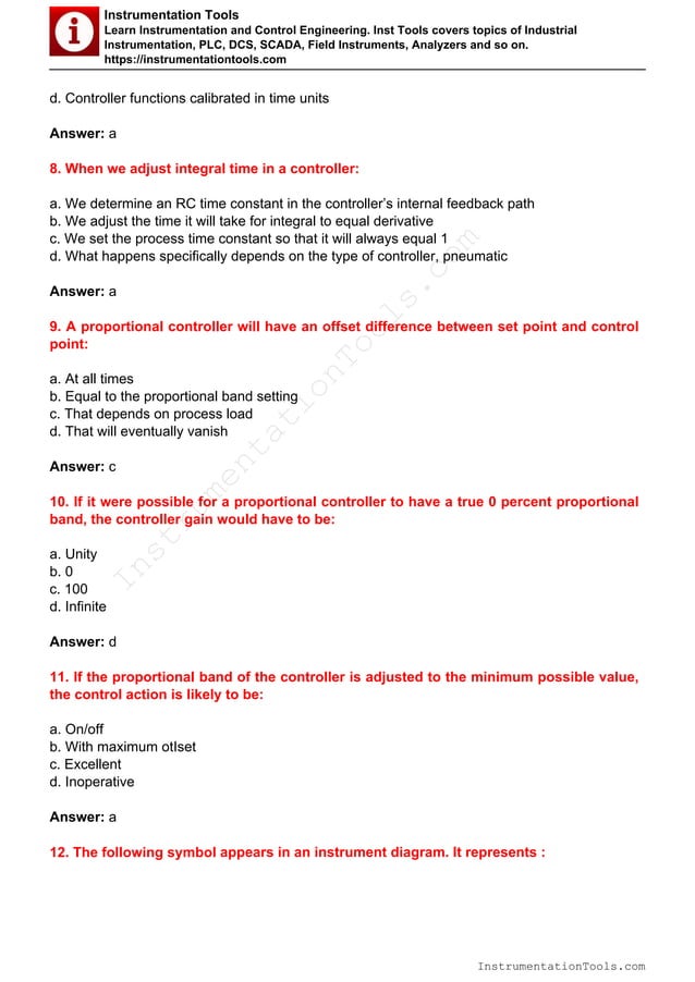 Process control MCQ | PDF | Mechanical and Industrial Engineering Industry | Industries