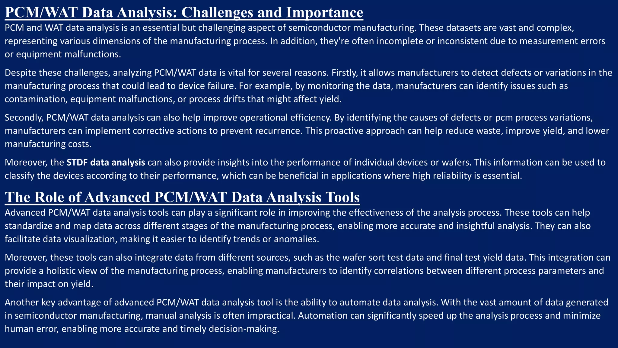 Process Control Monitoring (PCM) and Wafer Acceptance Test (WAT) in the ...