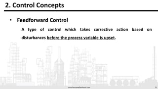 Process control presentation on concepts, feedback loop, sensors ...