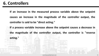 Process control presentation on concepts, feedback loop, sensors ...