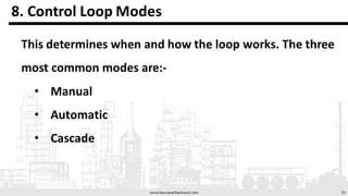 Process control presentation on concepts, feedback loop, sensors ...