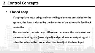 Process control presentation on concepts, feedback loop, sensors ...
