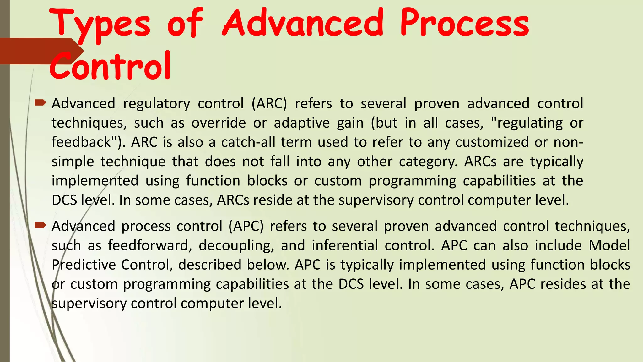 Types of Process control system | PPTX