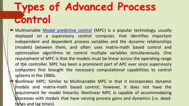 Types of Process control system | PPTX