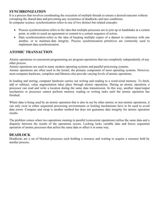 Process coordination | PDF