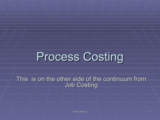 Process costing | PPT