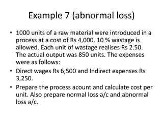 Process costing | PPTX