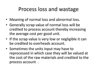 Process costing | PPTX