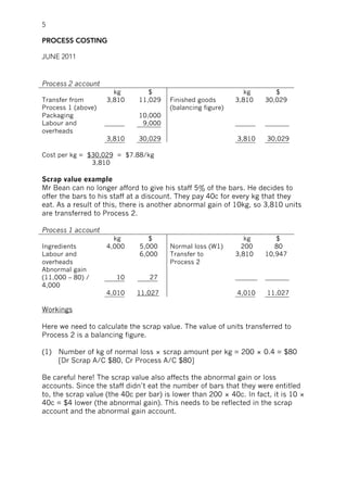 Process costing | PDF | Business Accounting & Finance | Business