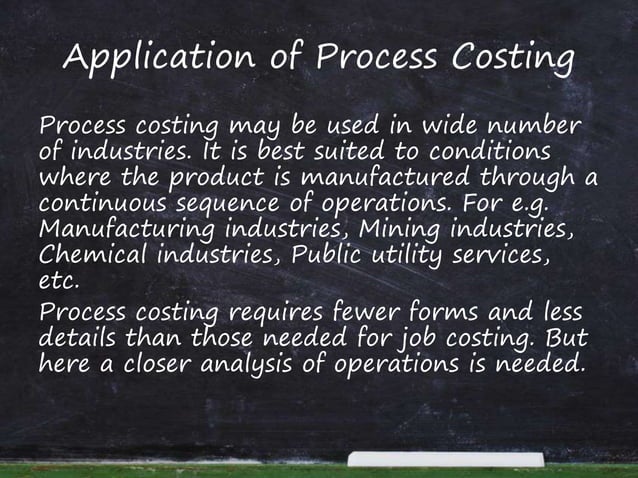 Process costing | PPTX