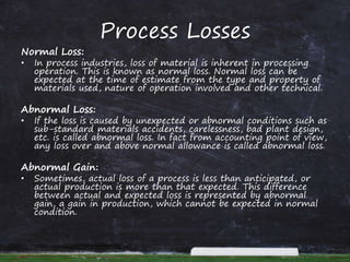 Process costing | PPTX