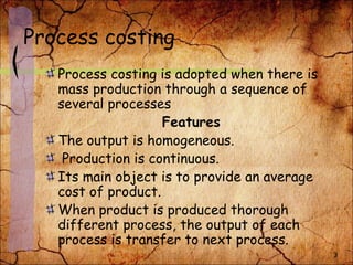 Process costing | PPT