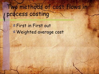 Process costing | PPT