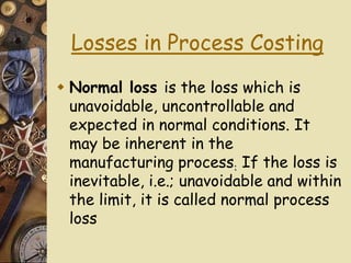 Process costing | PPTX