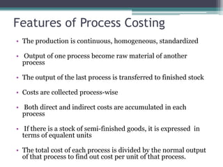 Process costing (1) | PPTX