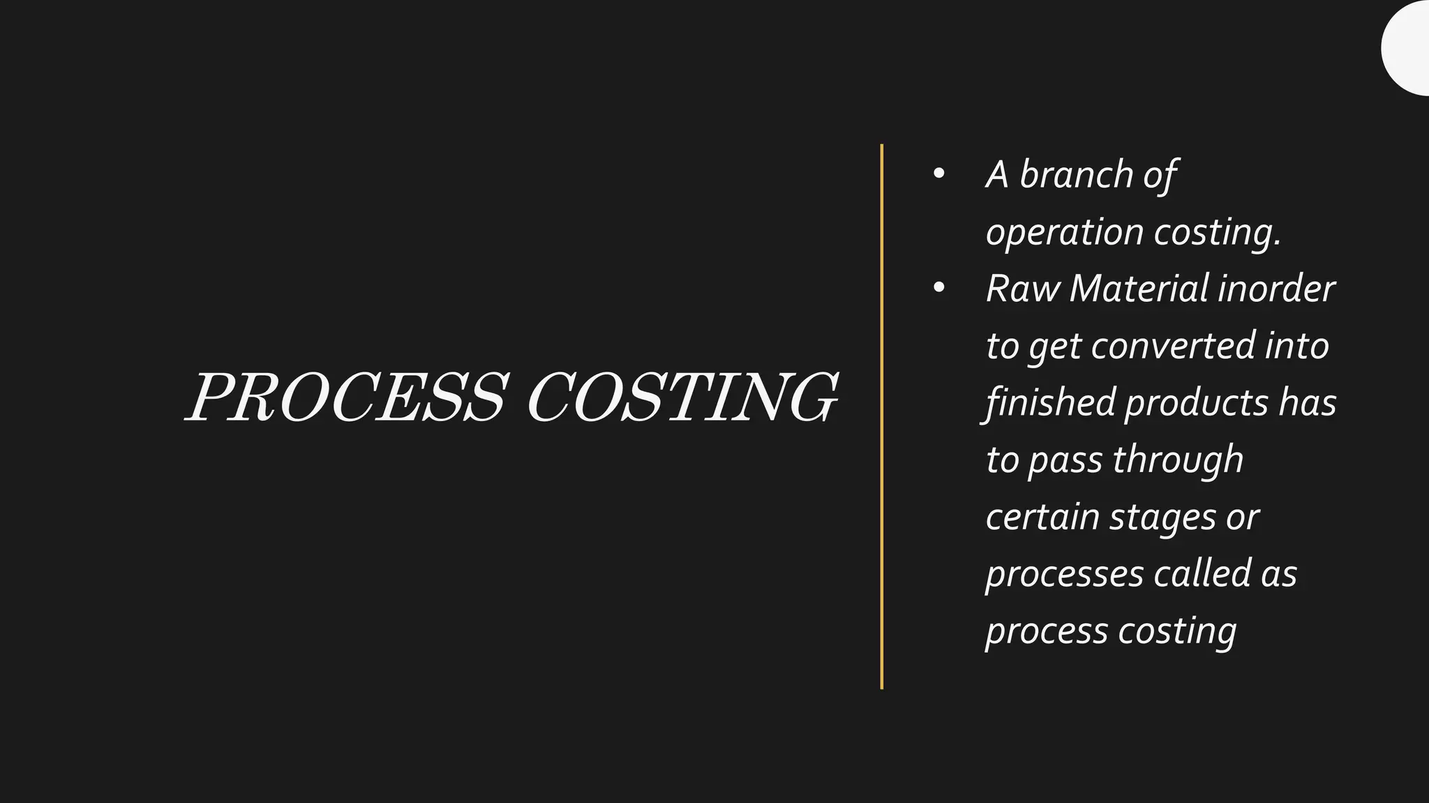 Process costing | PPTX