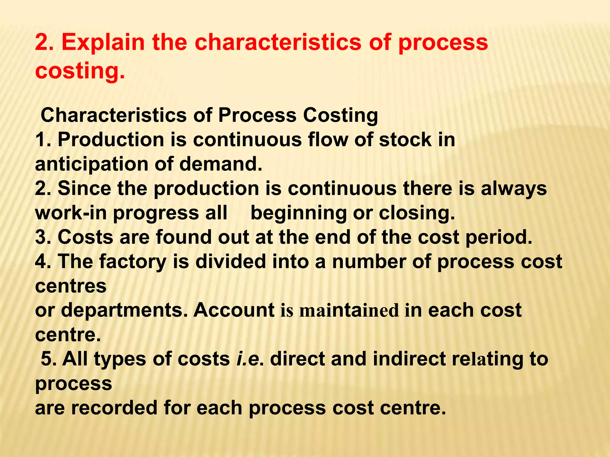 Process costing & accounting | PPTX