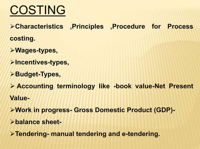 Process costing & accounting | PPTX