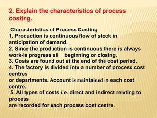 Process costing & accounting | PPTX