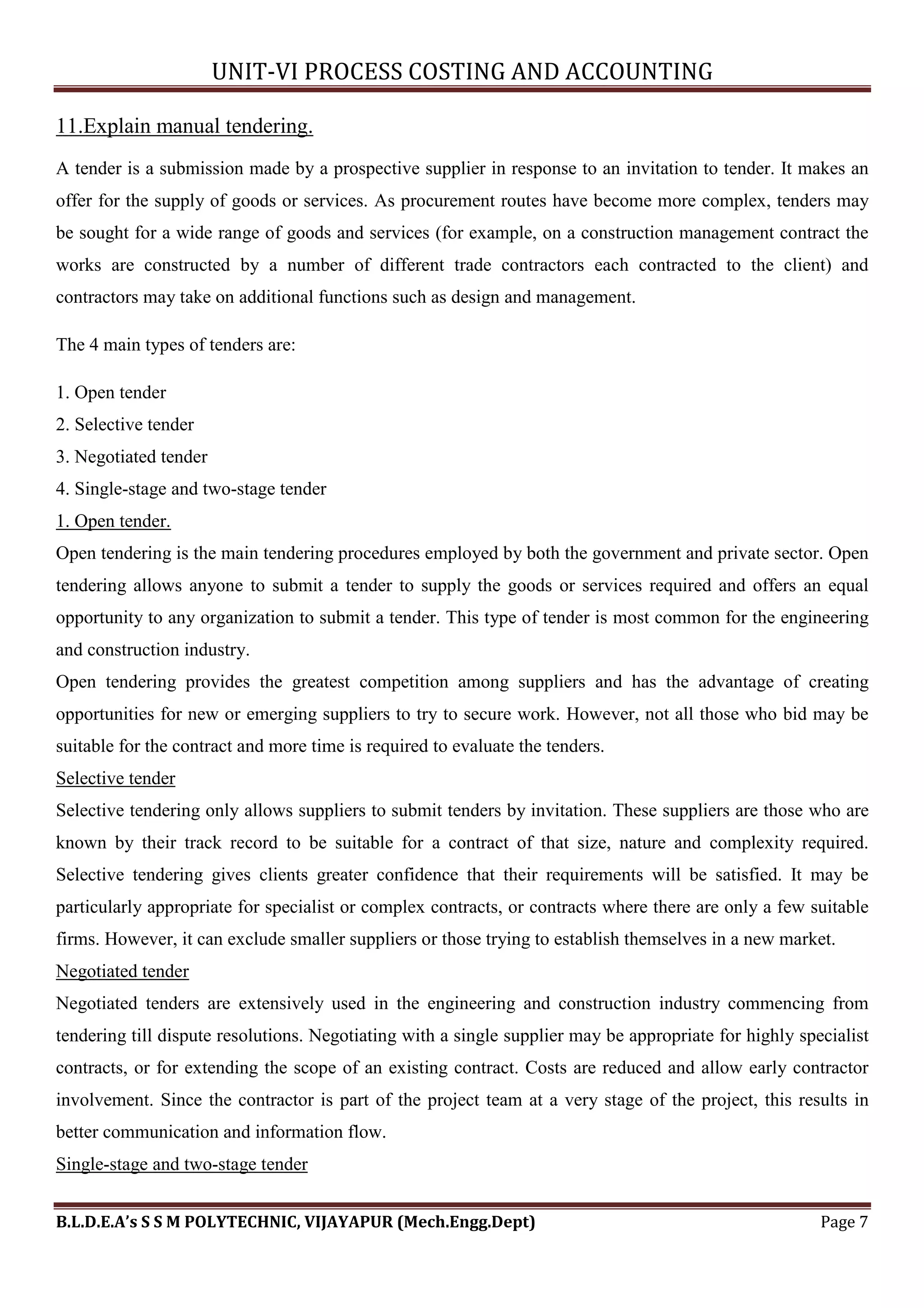 Process costing final | PDF