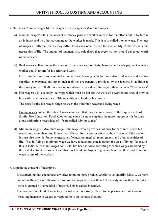 Process costing final | PDF