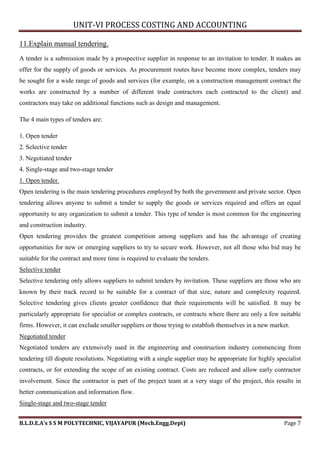 Process costing final | PDF