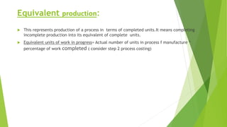 Process costing ppt | PPTX