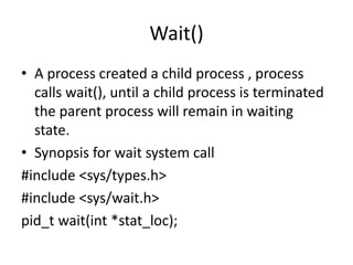 Process creation and termination In Operating System | PPTX