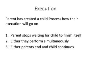 Process creation and termination In Operating System | PPTX