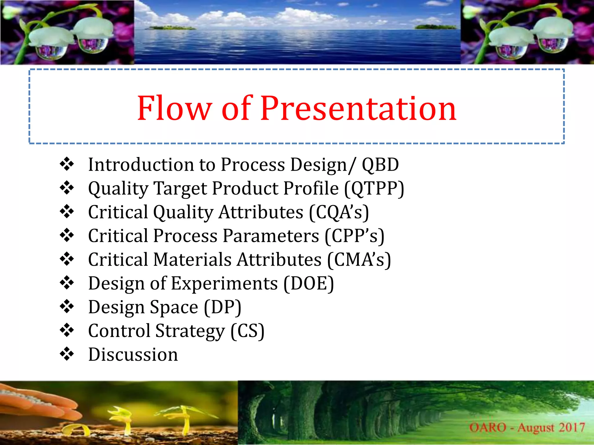 Process design to process validation | PPTX