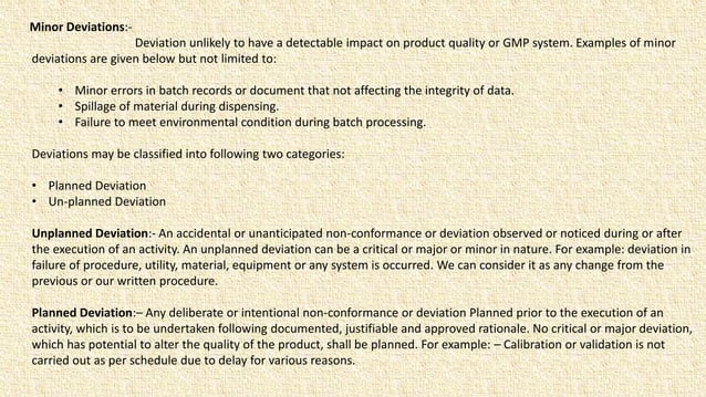 Process Deviation Pptx